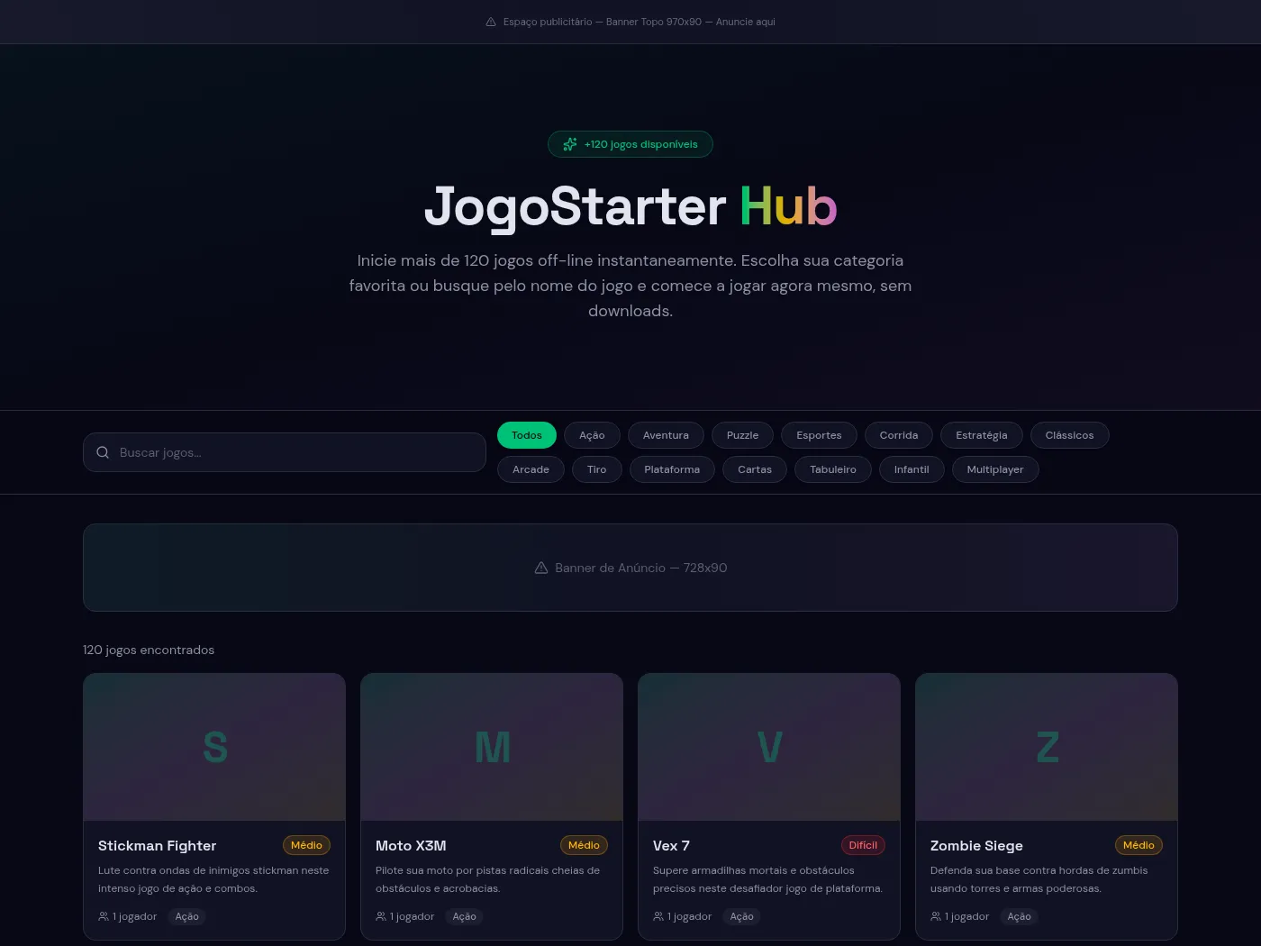 JogoStarter Hub