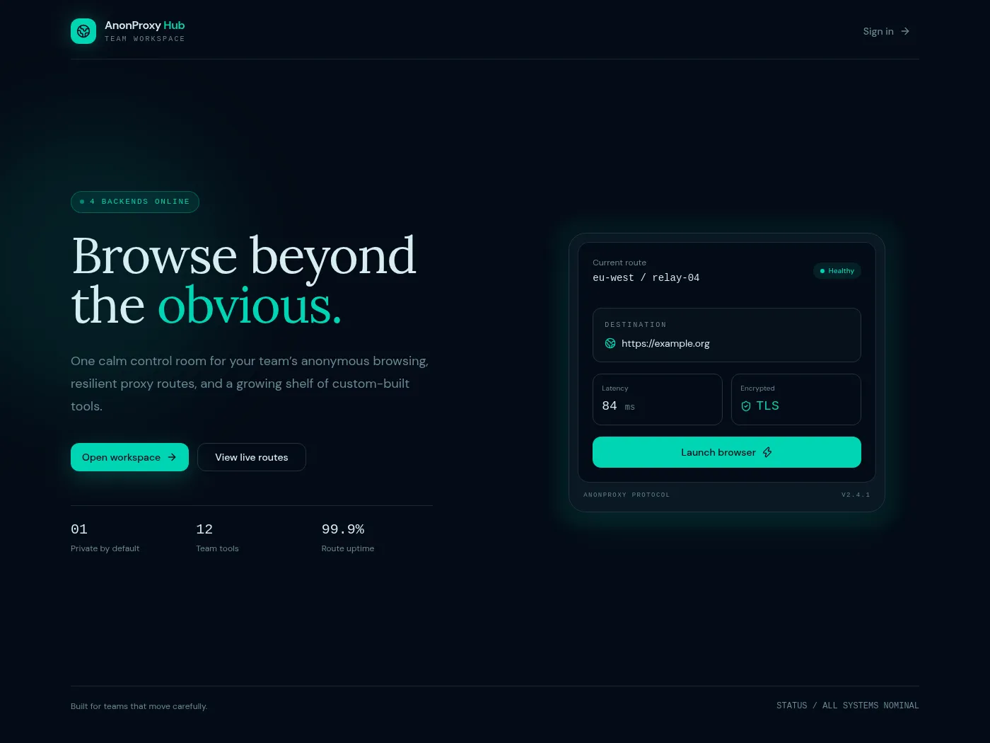 AnonProxy Hub