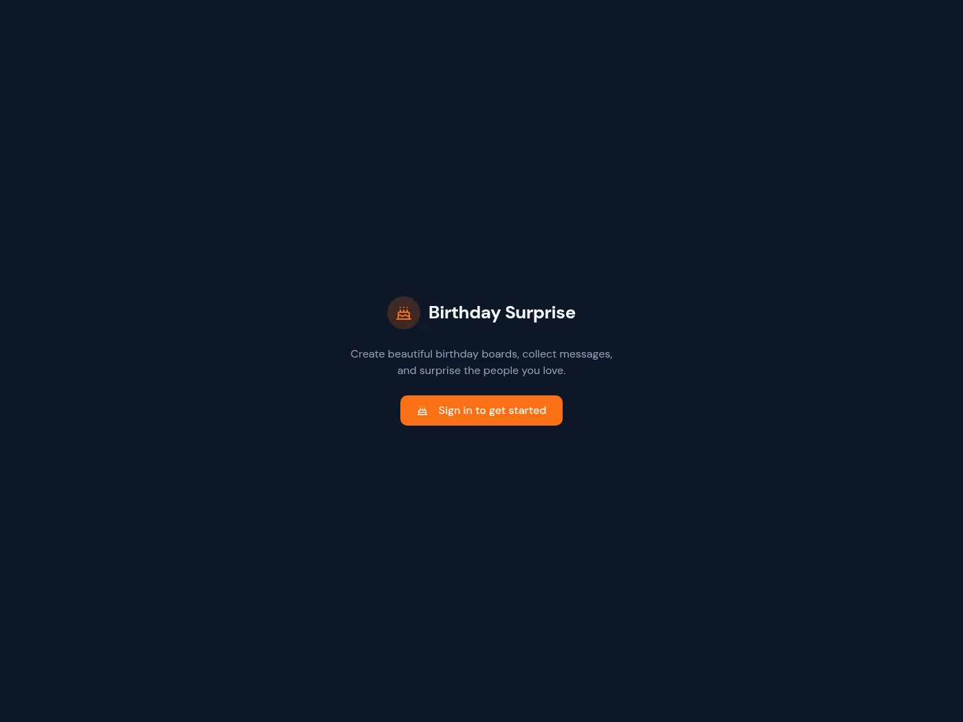 Birthday Surprise App