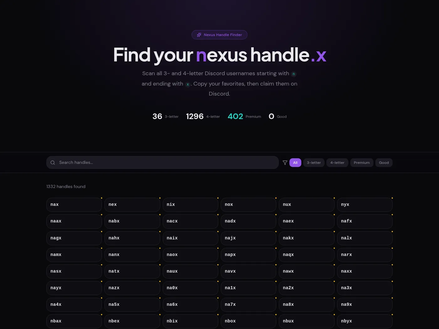 Nexus Handle Finder