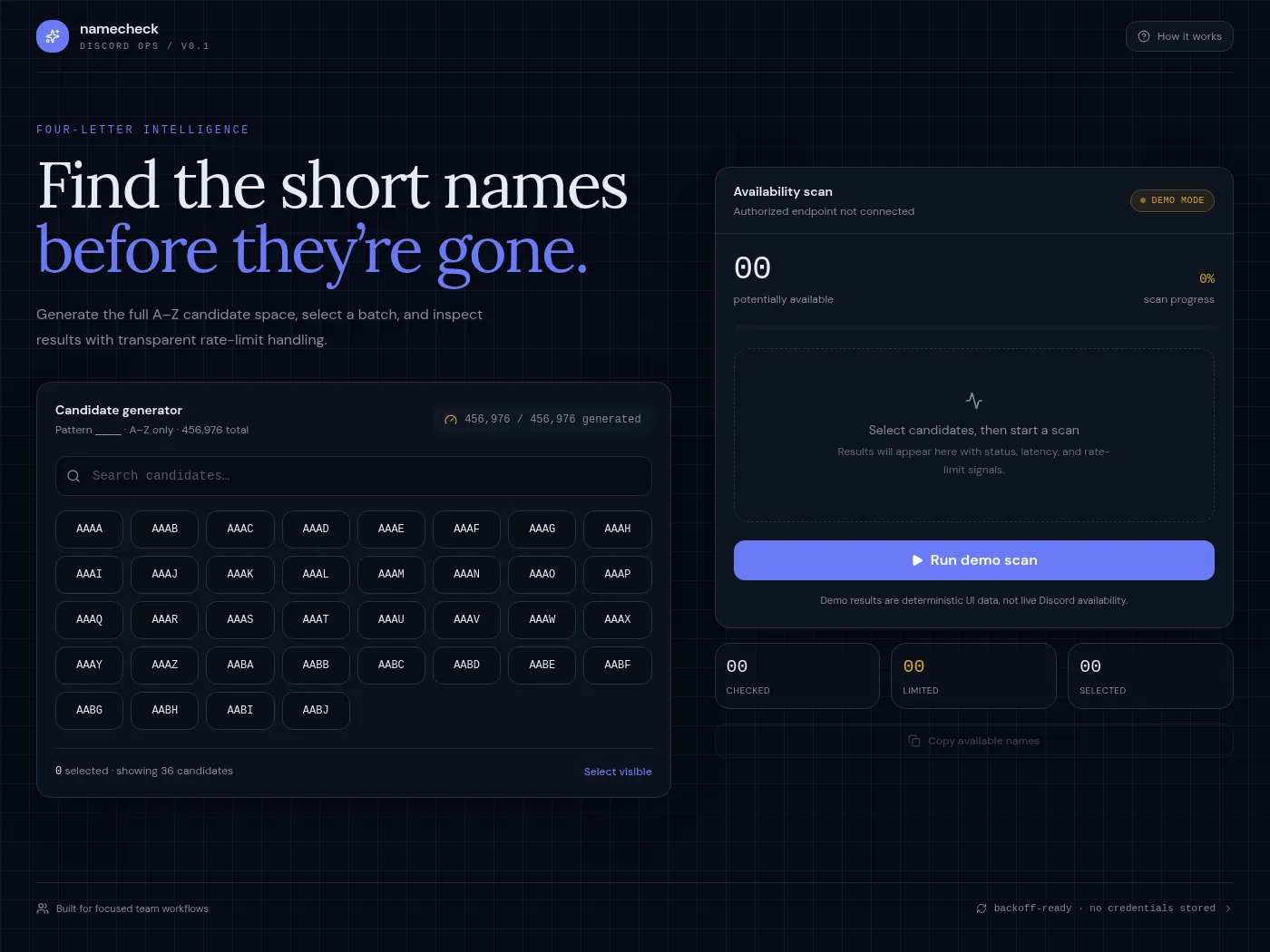 Discord Name Checker
