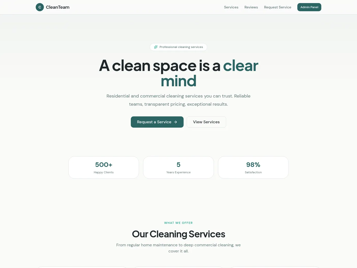 CleanTeam CRM Suite