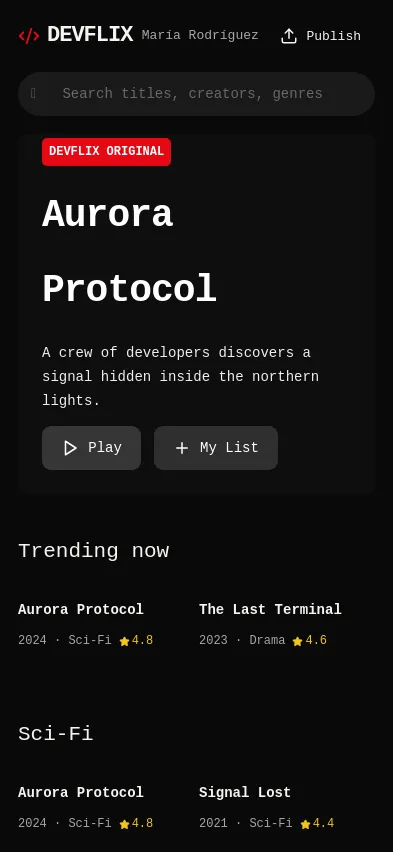 DevFlix Streams