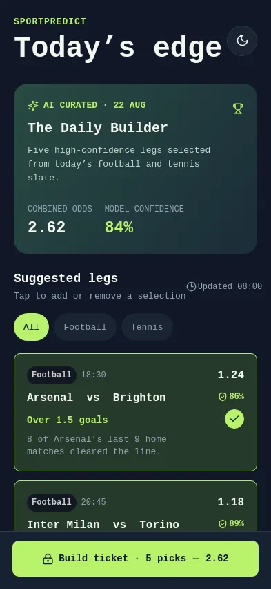 SportPredict Mobile