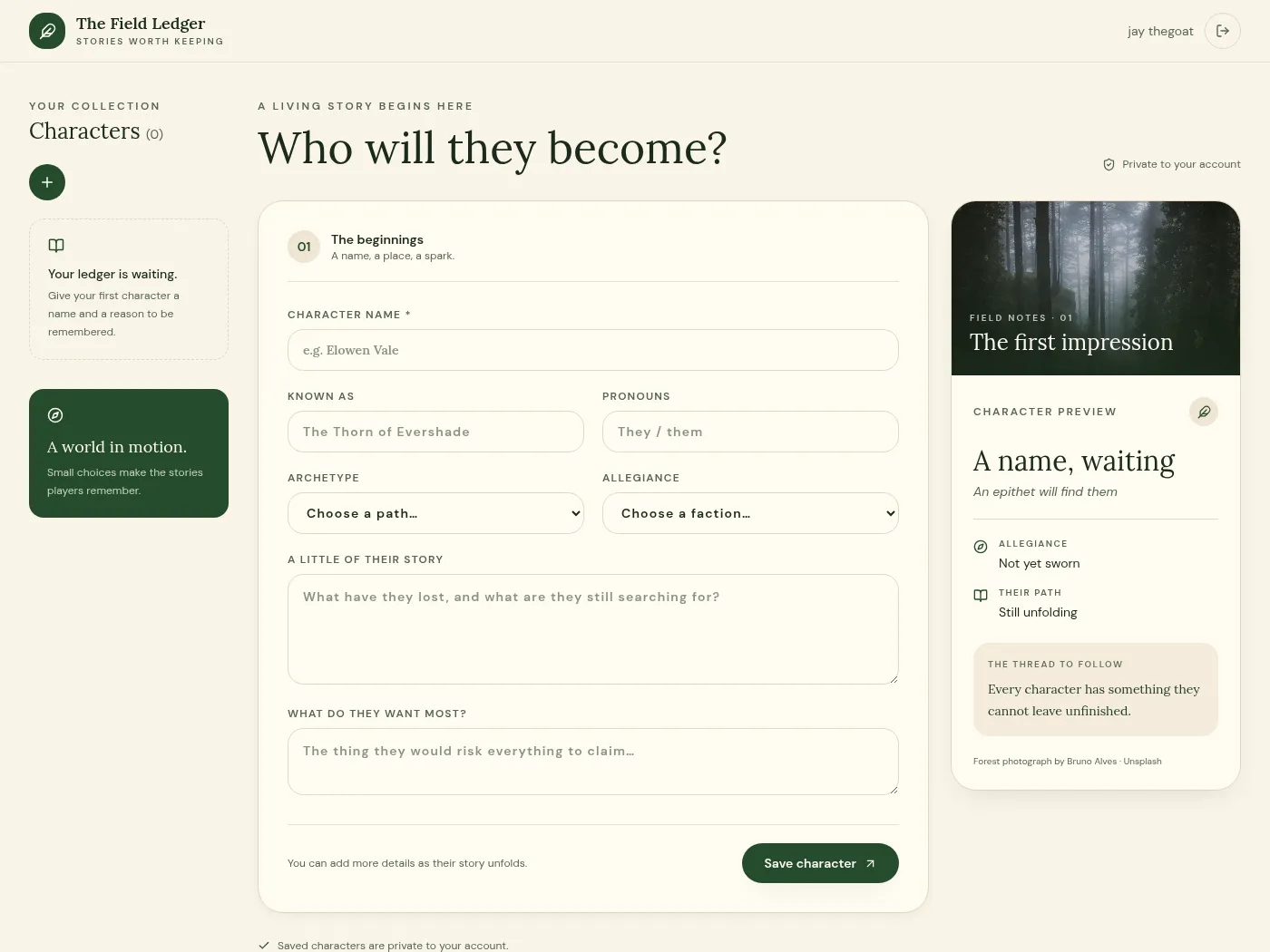 LARP Organizer