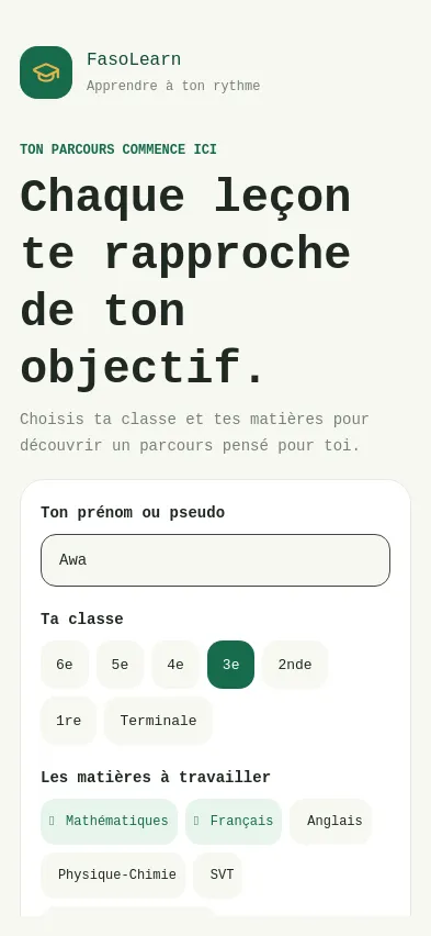 FasoLearn AI
