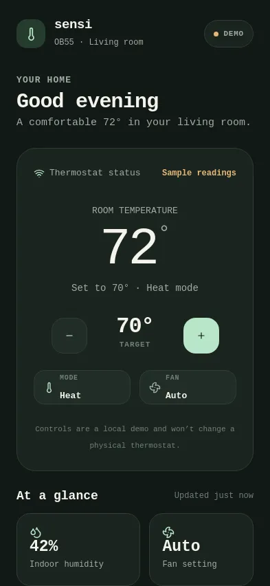 Sensi Monitor App