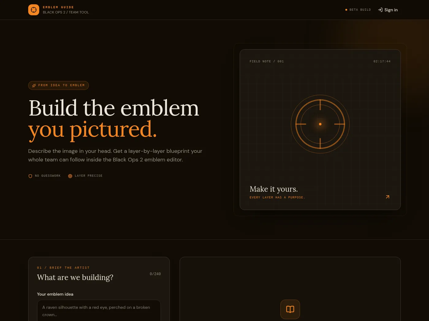 Black Ops Emblem Guide
