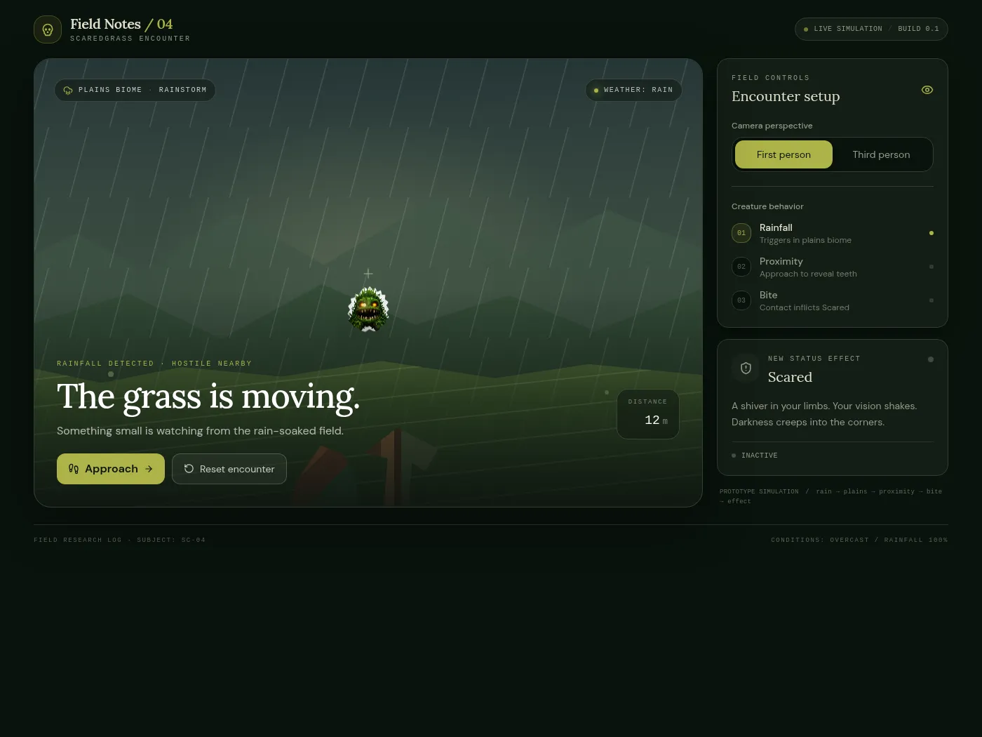 ScaredGrass Mob Mod