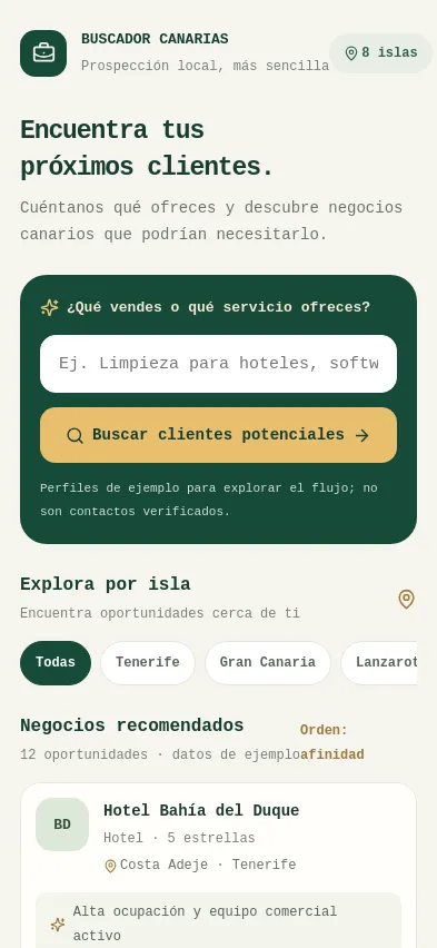 Buscador Negocios Canarias