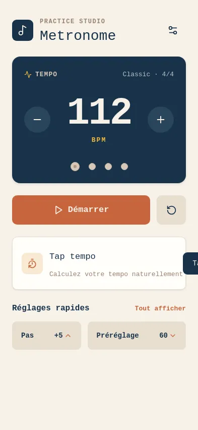 Mobile Tuner & Metronome