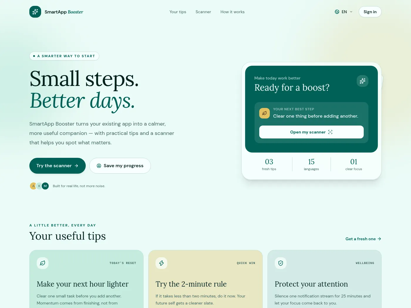 SmartApp Booster