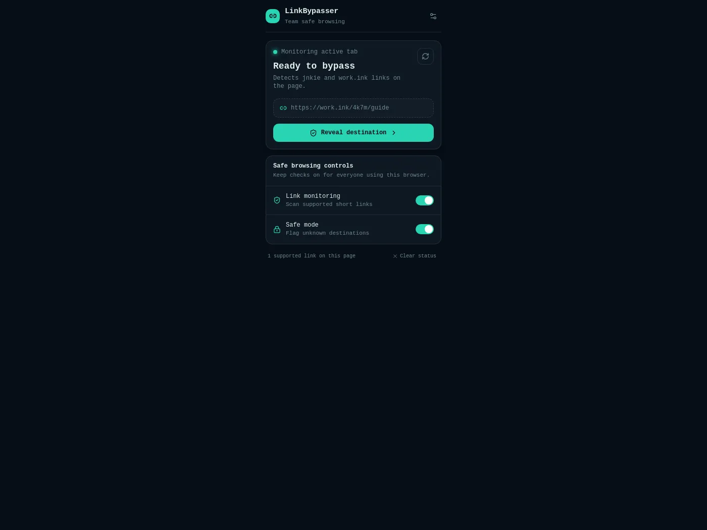 LinkBypasser Extension