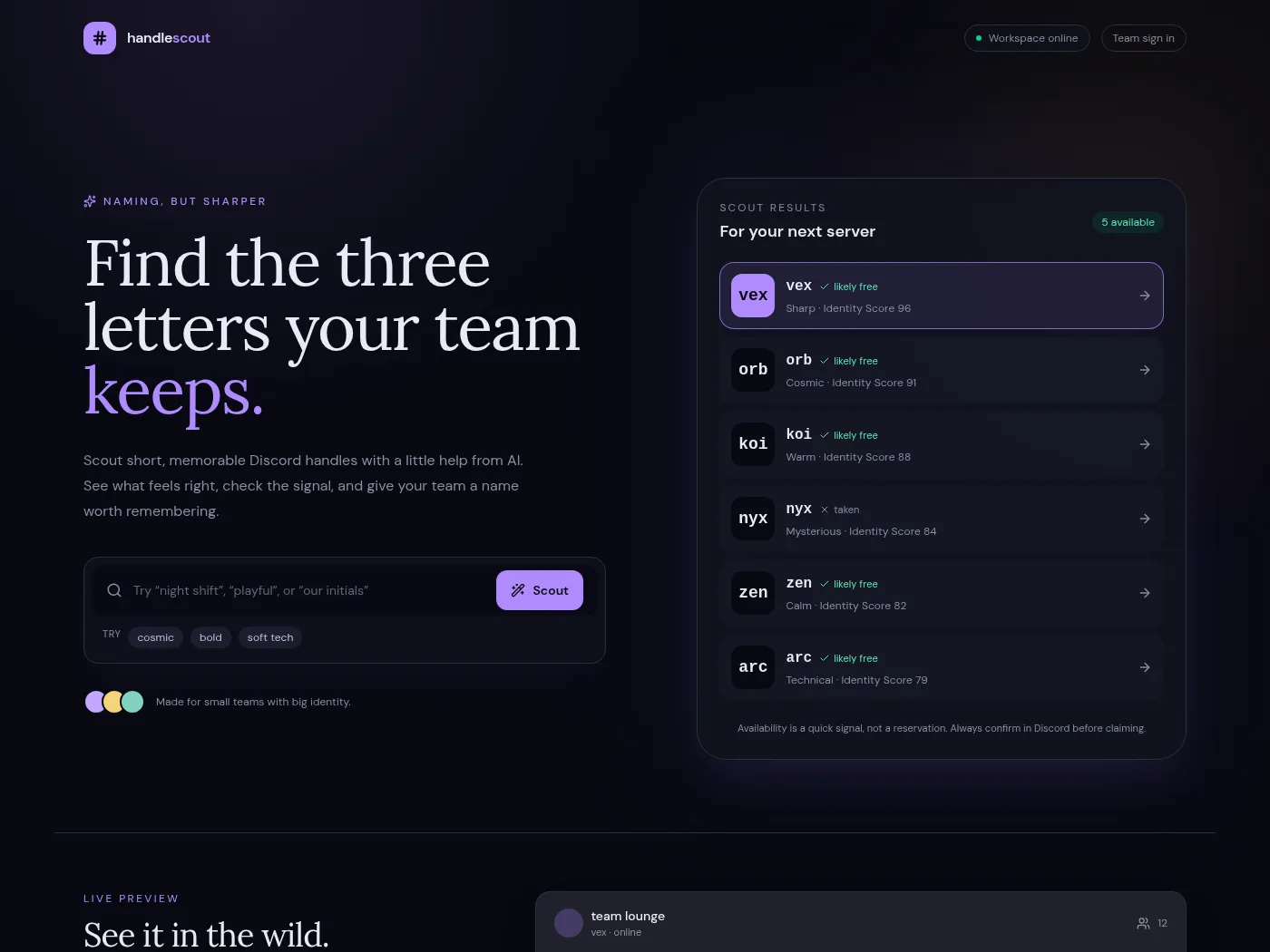 Discord Handle Finder