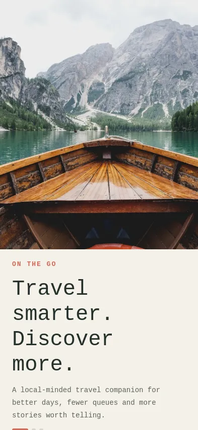 ON THE GO Travel App