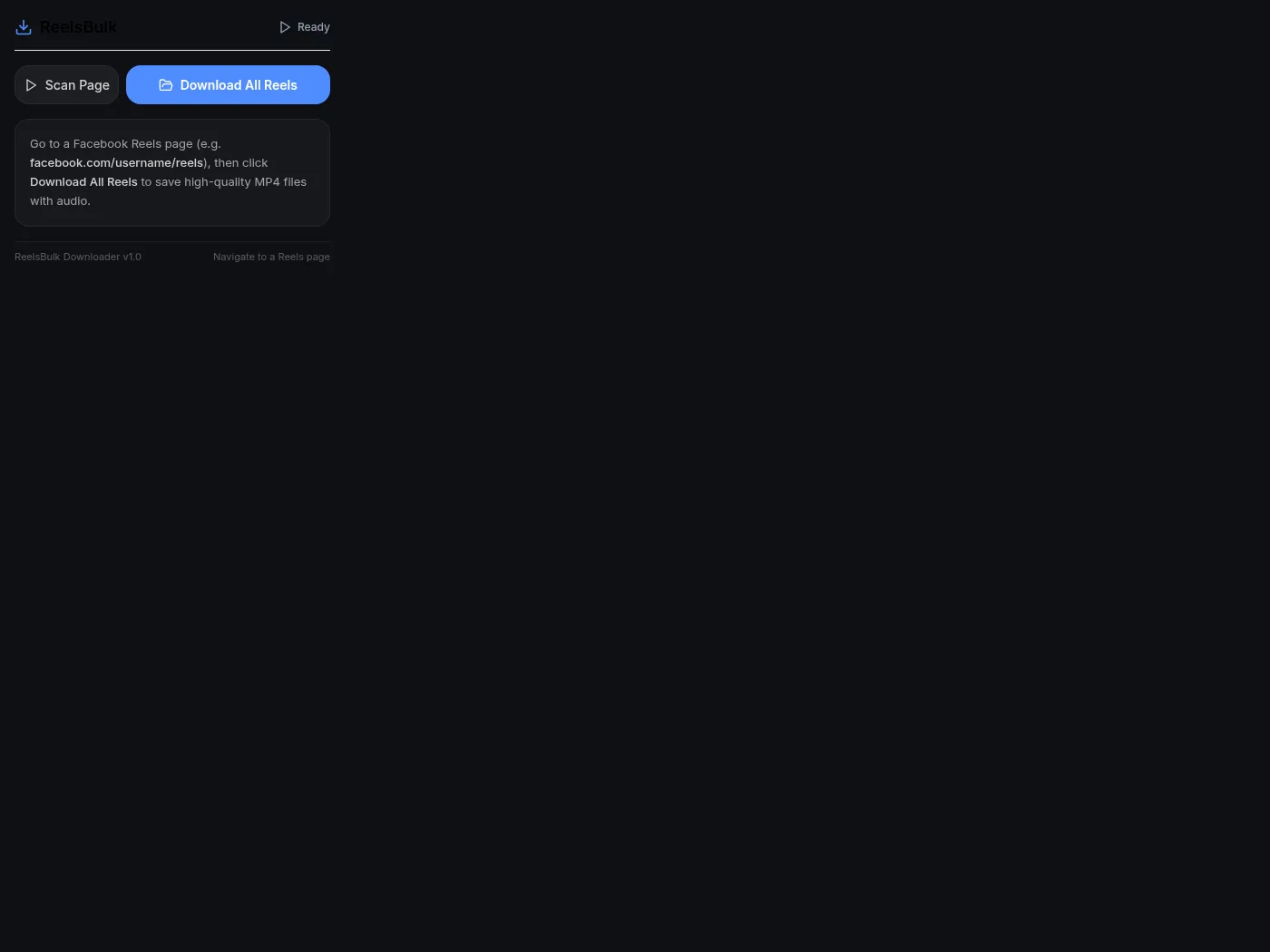 ReelsBulk Downloader