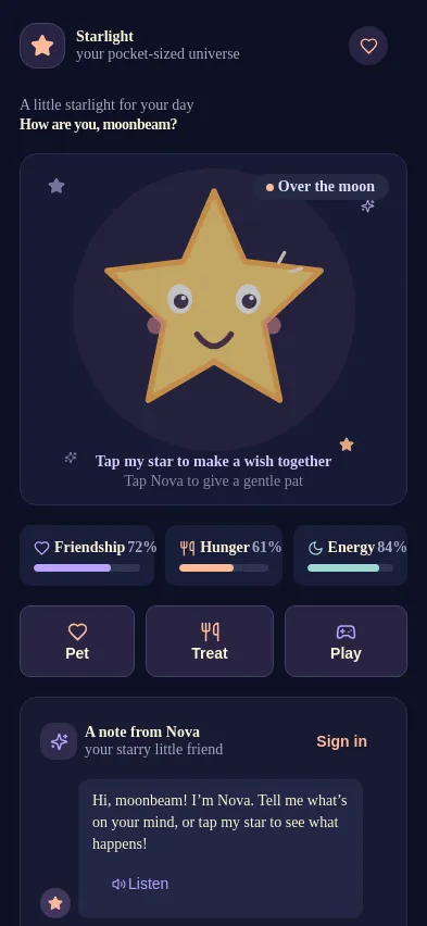 Starlight AI Pet