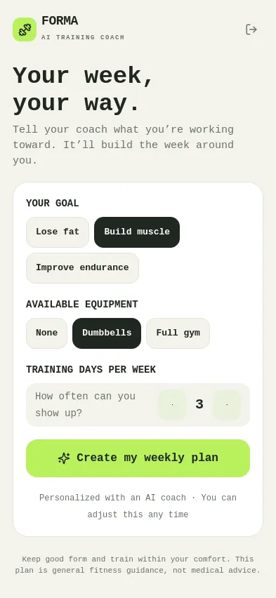 AI Workout Coach