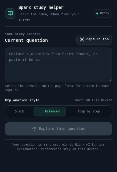 Sparx AI Study Helper