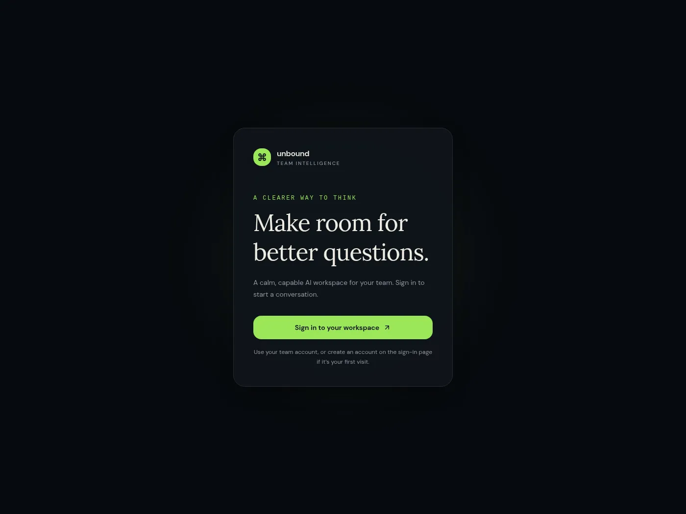 Unbound AI Chatbot