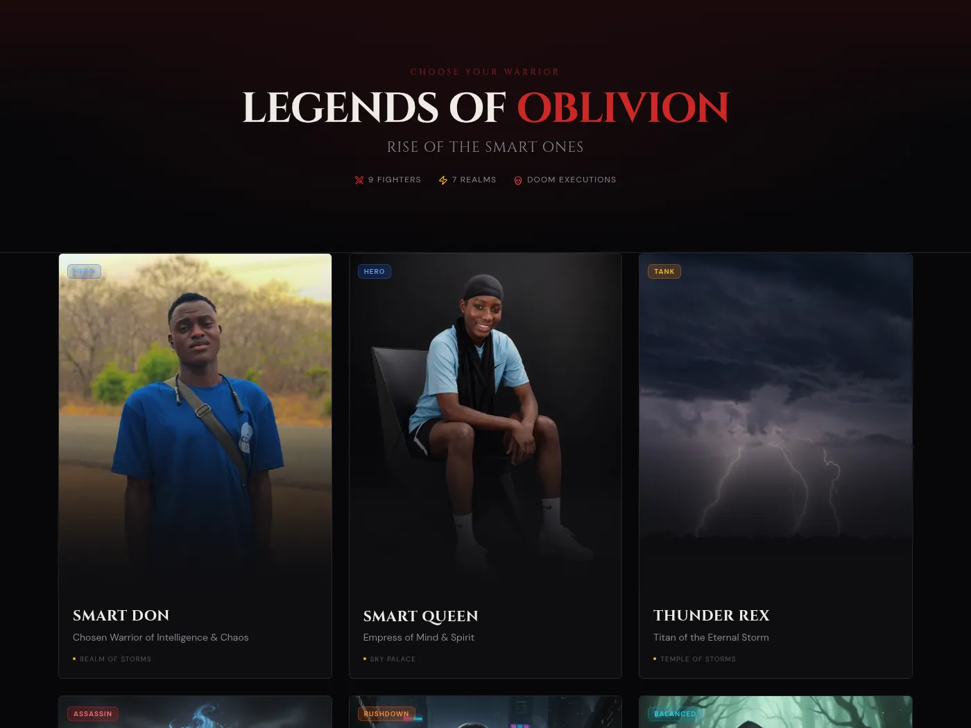 Legends of Oblivion Portal