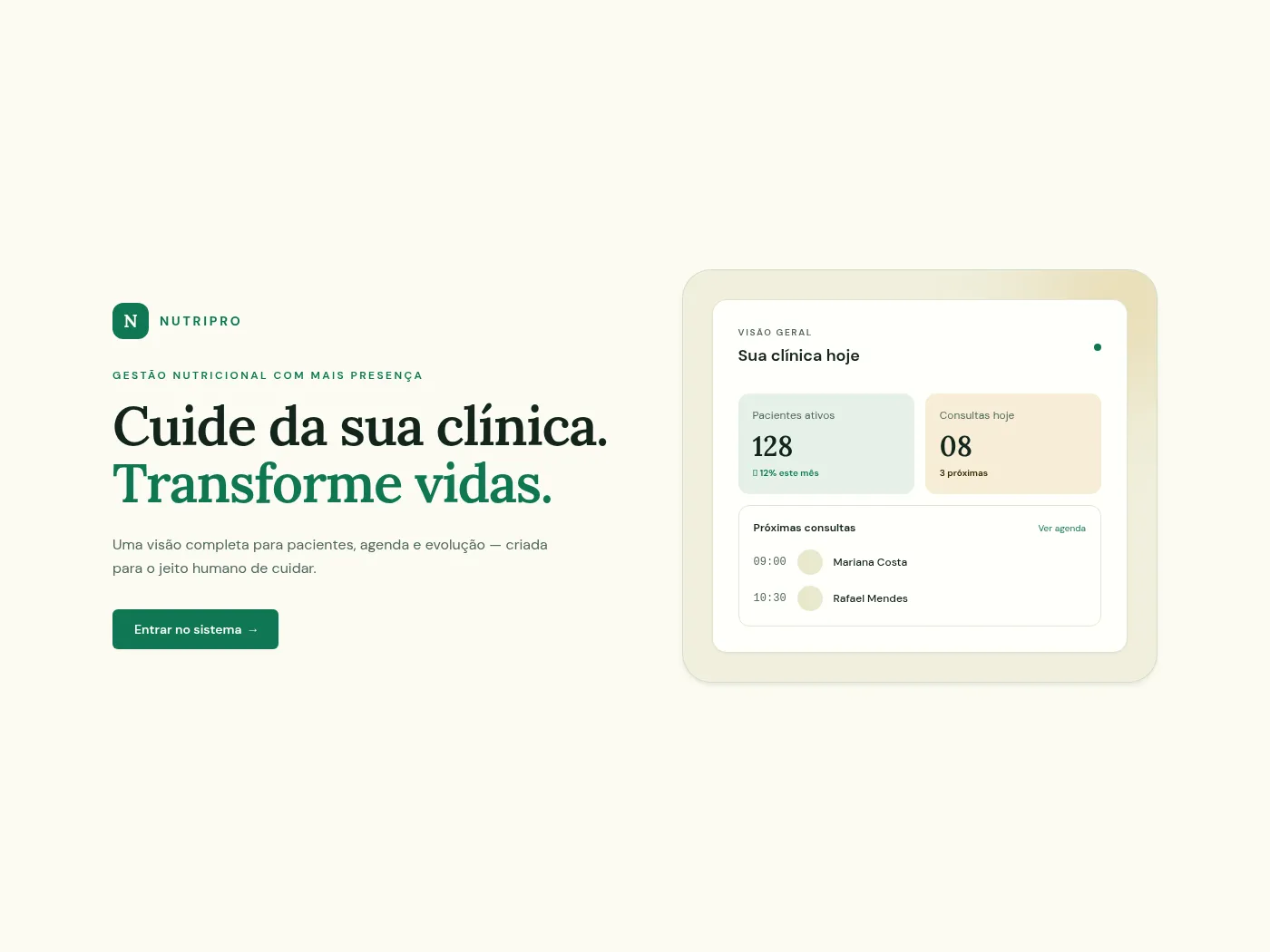 NutriPro Gestão Completa