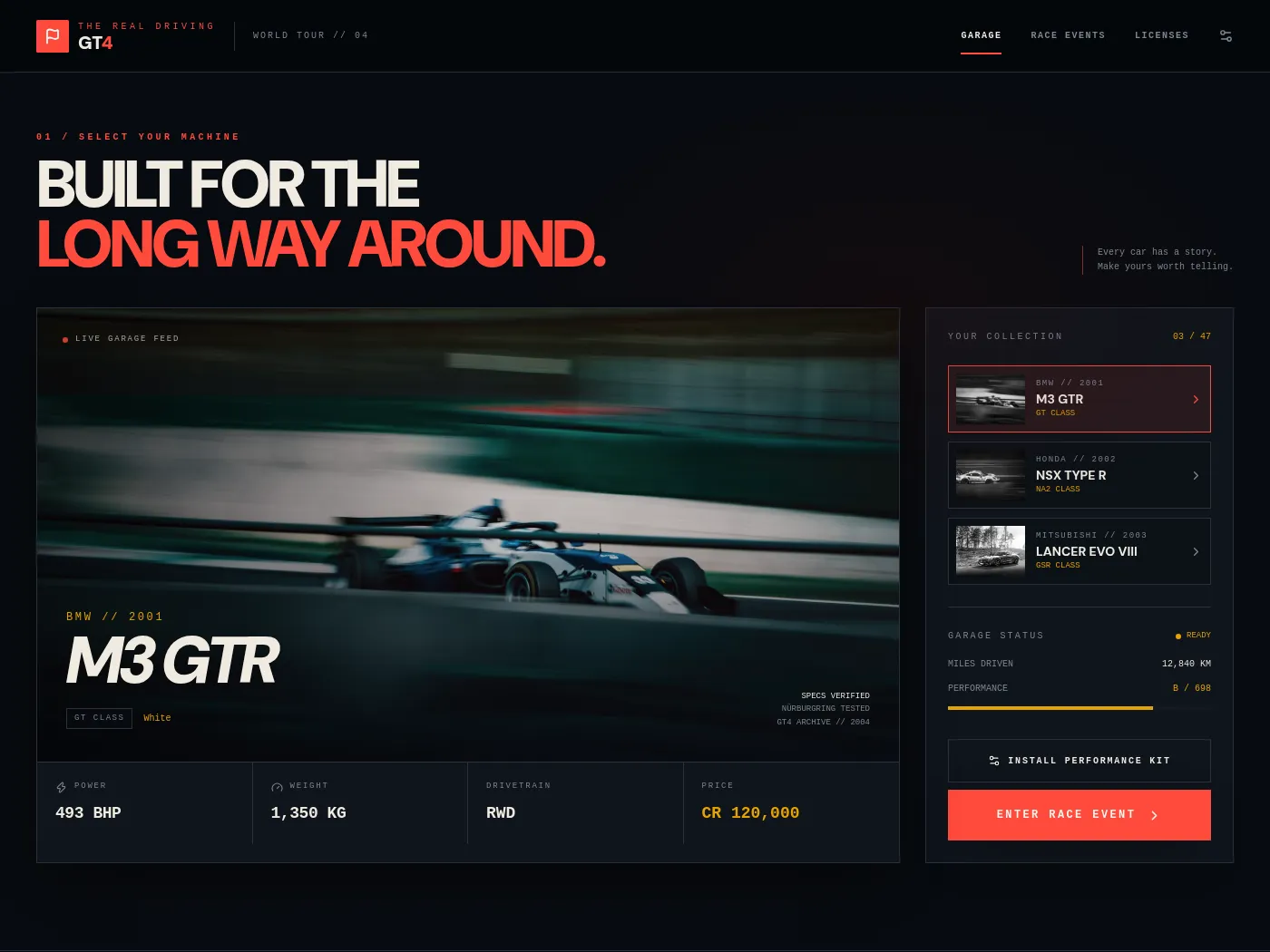 GT4 Inspired Racing Sim