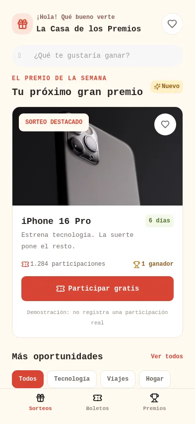 La Casa de los Premios