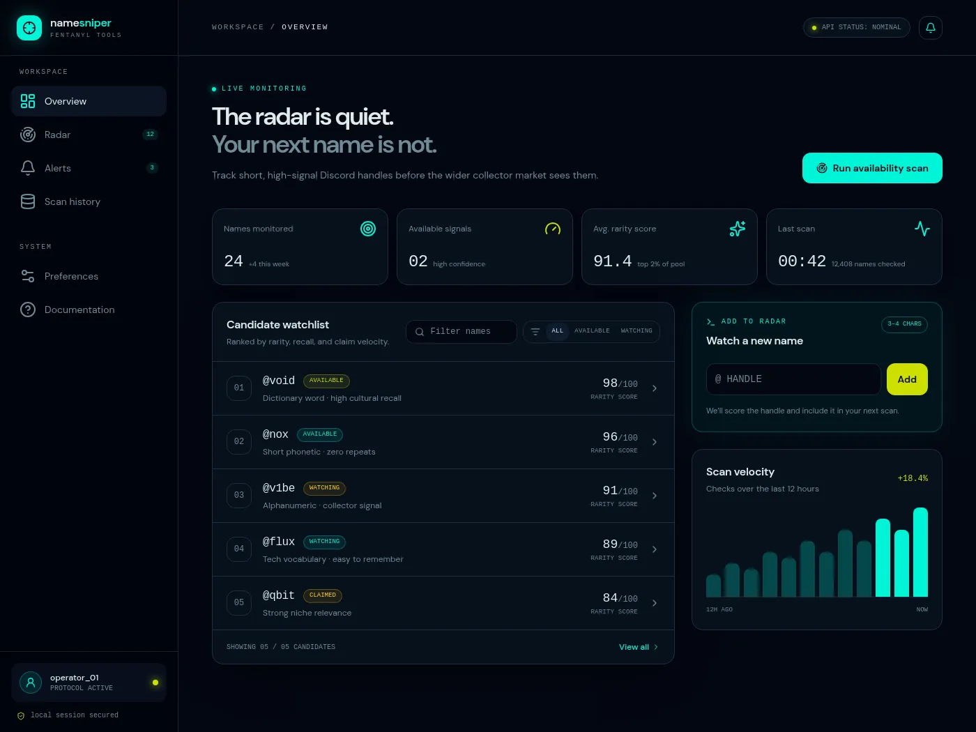 Username Sniper Bot