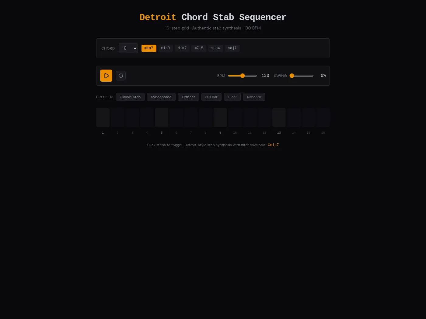 Detroit Chord Progression Tool