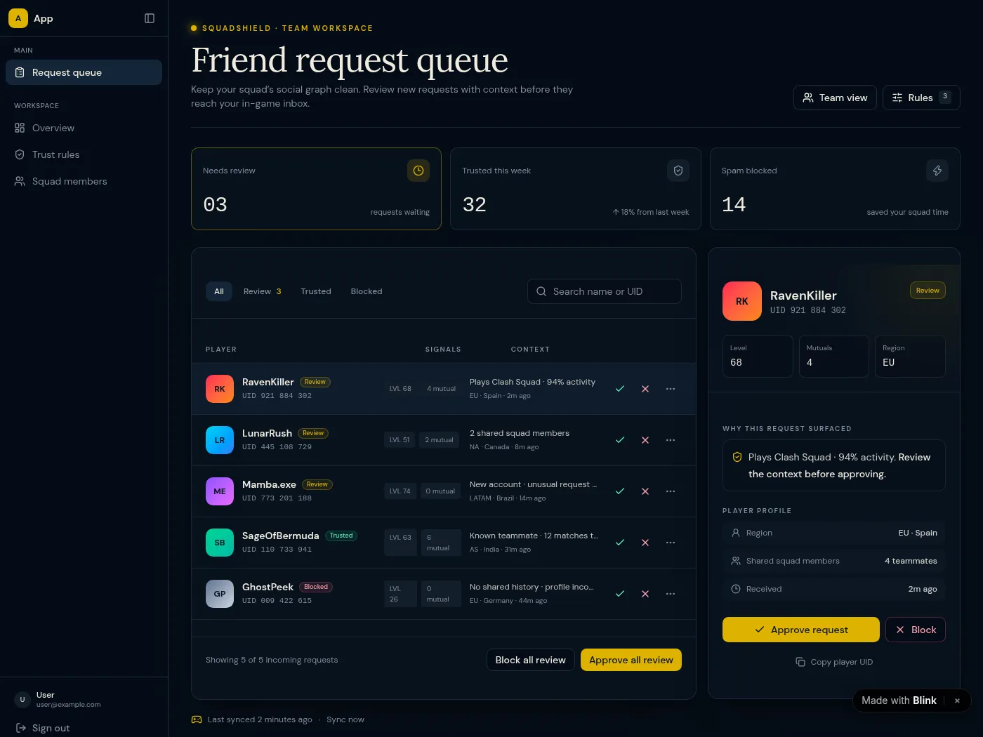 FreeFire Friend Manager