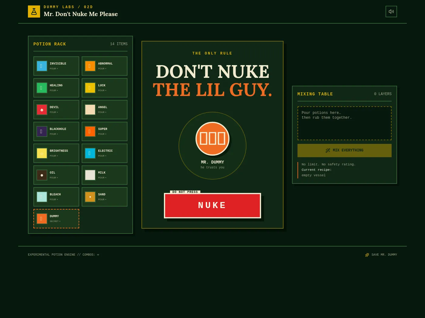 Mr. Dont Nuke Me