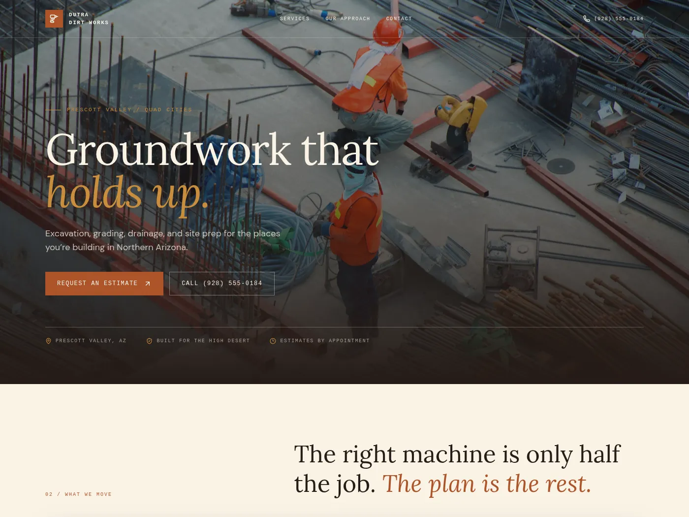 Dutra Dirt Works SEO Page