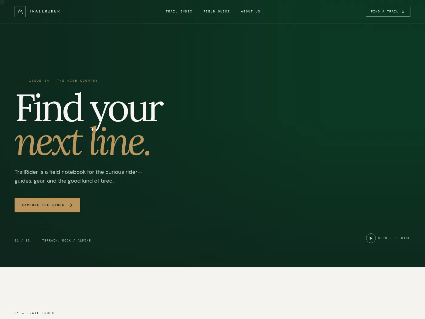 TrailRider Website
