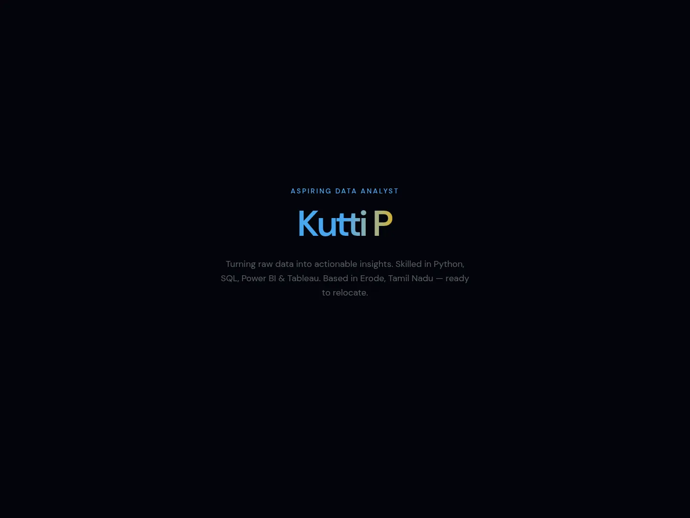 3D Profile Portfolio