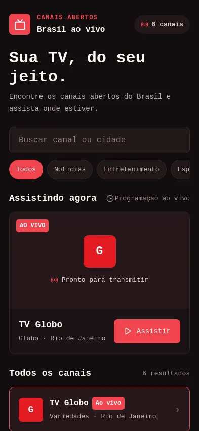 Canais Abertos Brasil