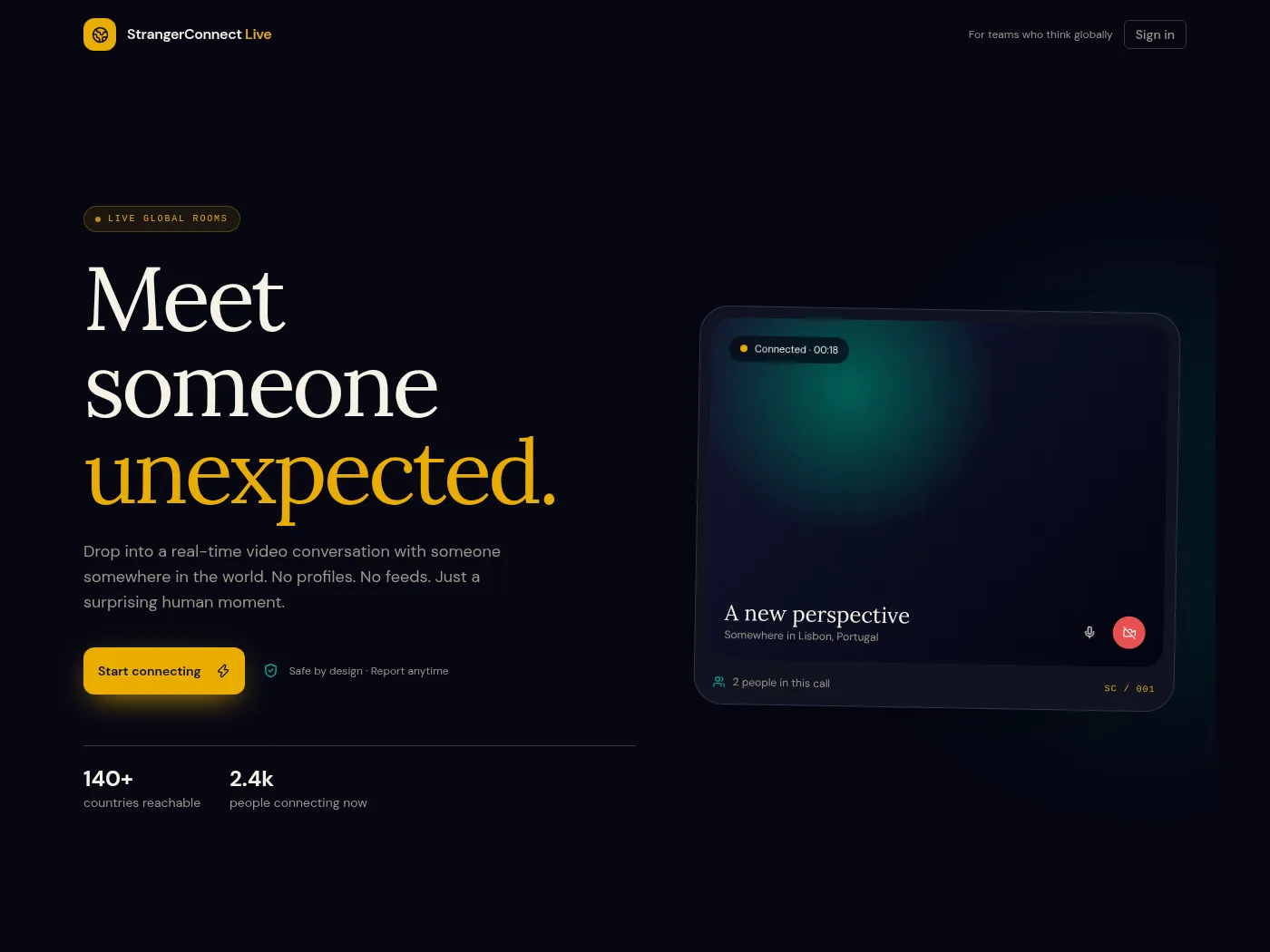 StrangerConnect Live