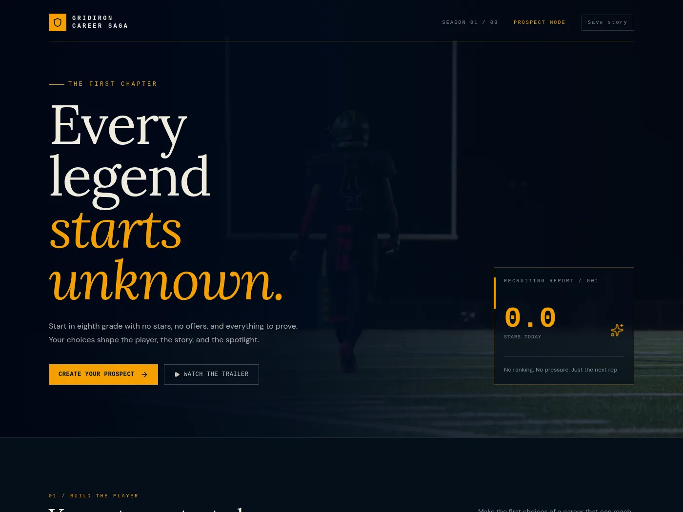 Gridiron Career Saga