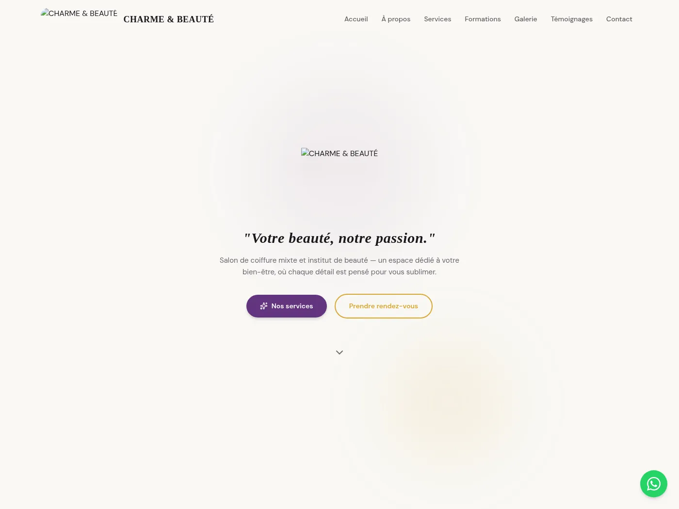 Charme & Beauté Luxe Web