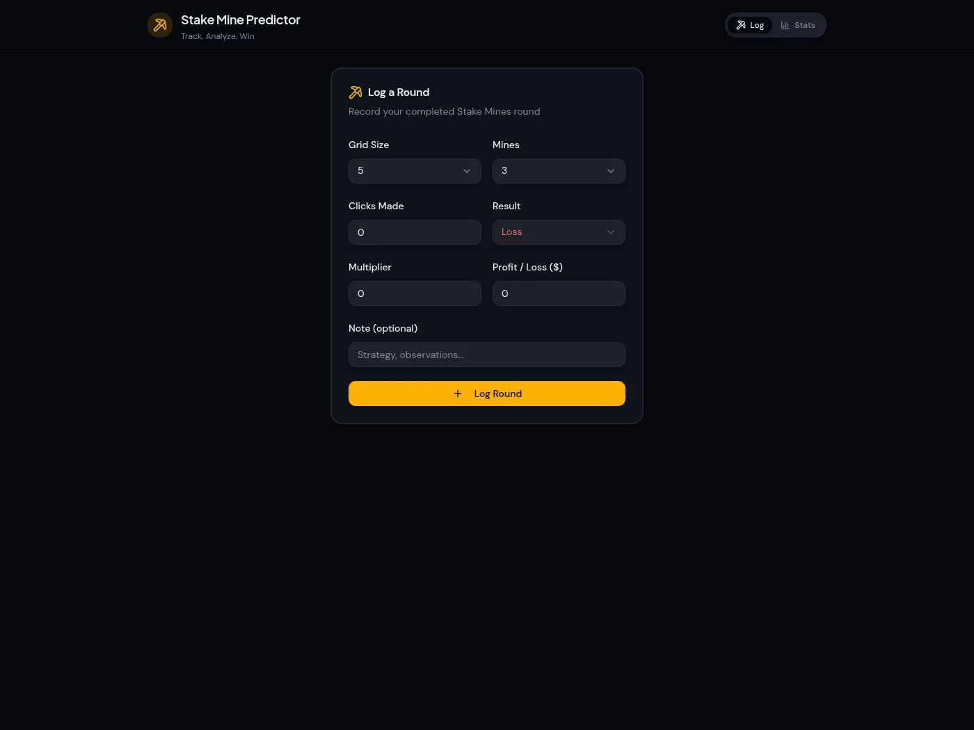 Stake Mine Predictor