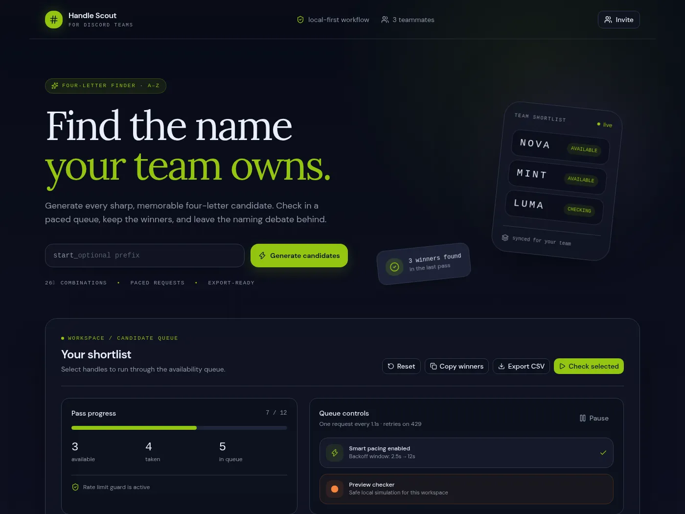 Discord Username Finder