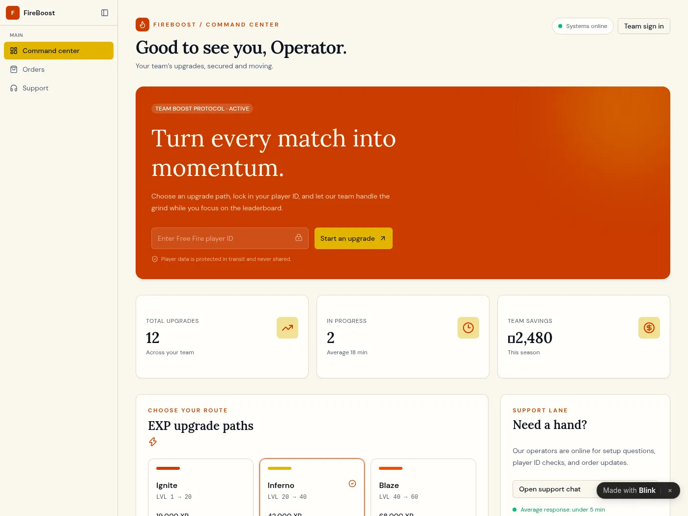 FireBoost Manager
