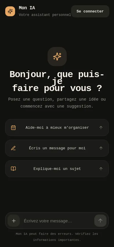 Mon IA Assistant Mobile