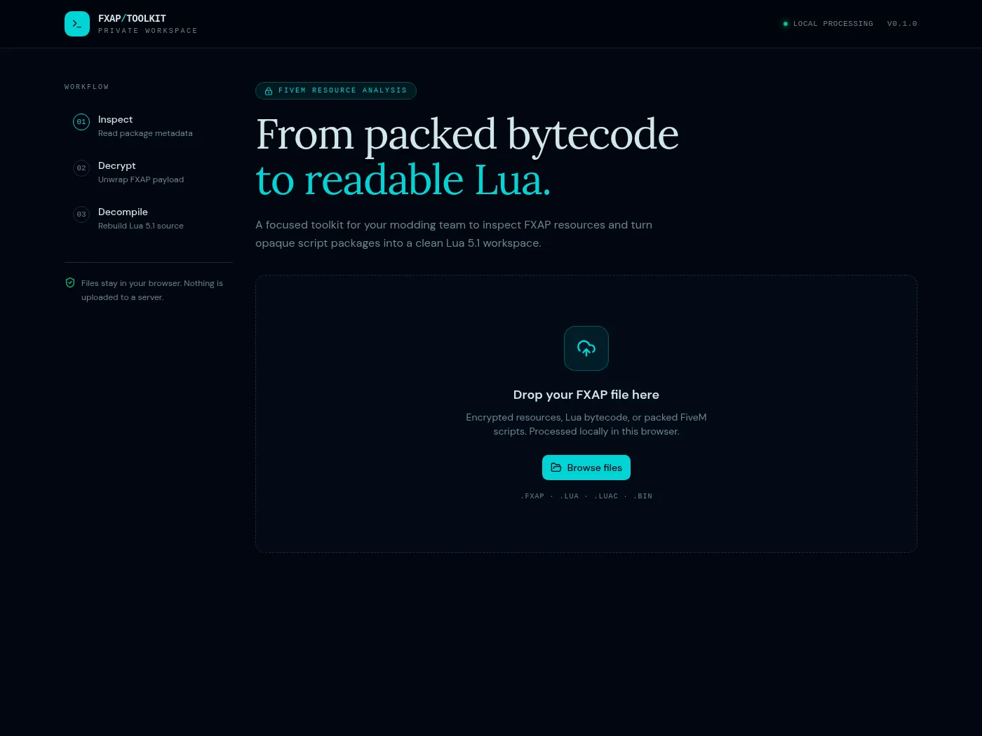 FXAP Decrypt Toolkit