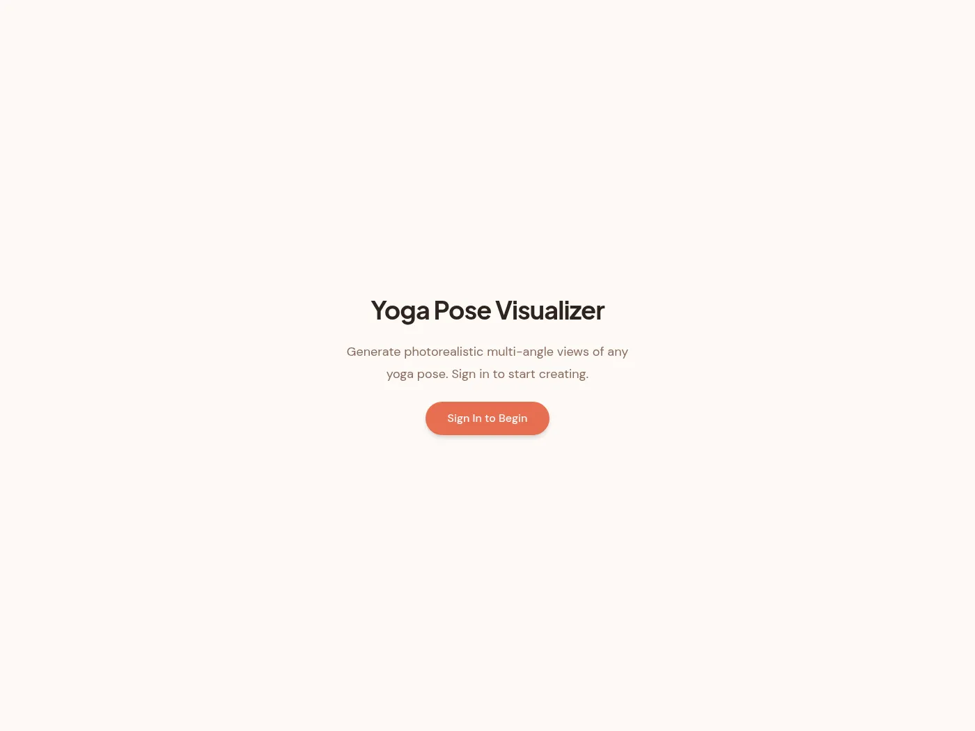 Yoga Pose Image Generator