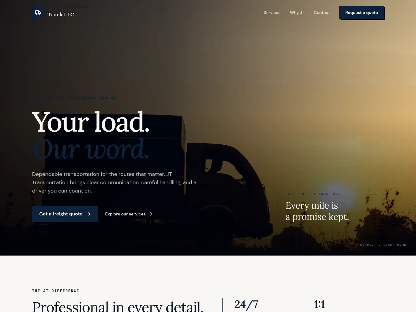 JT Trucking Portal