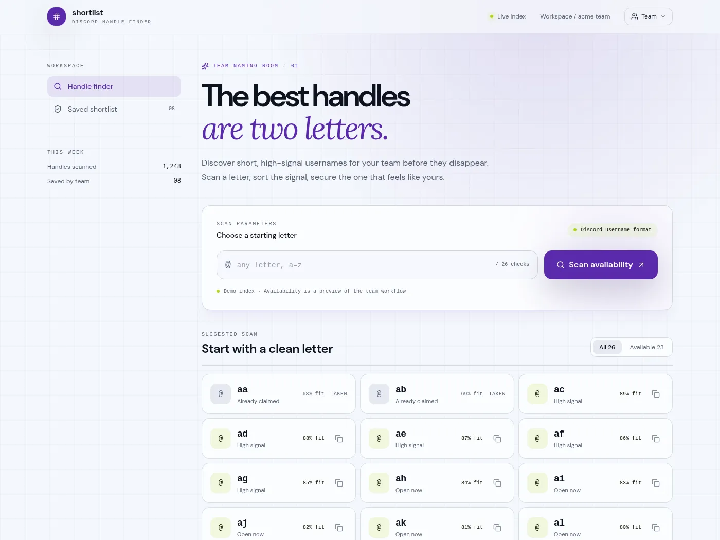 Discord Handle Finder