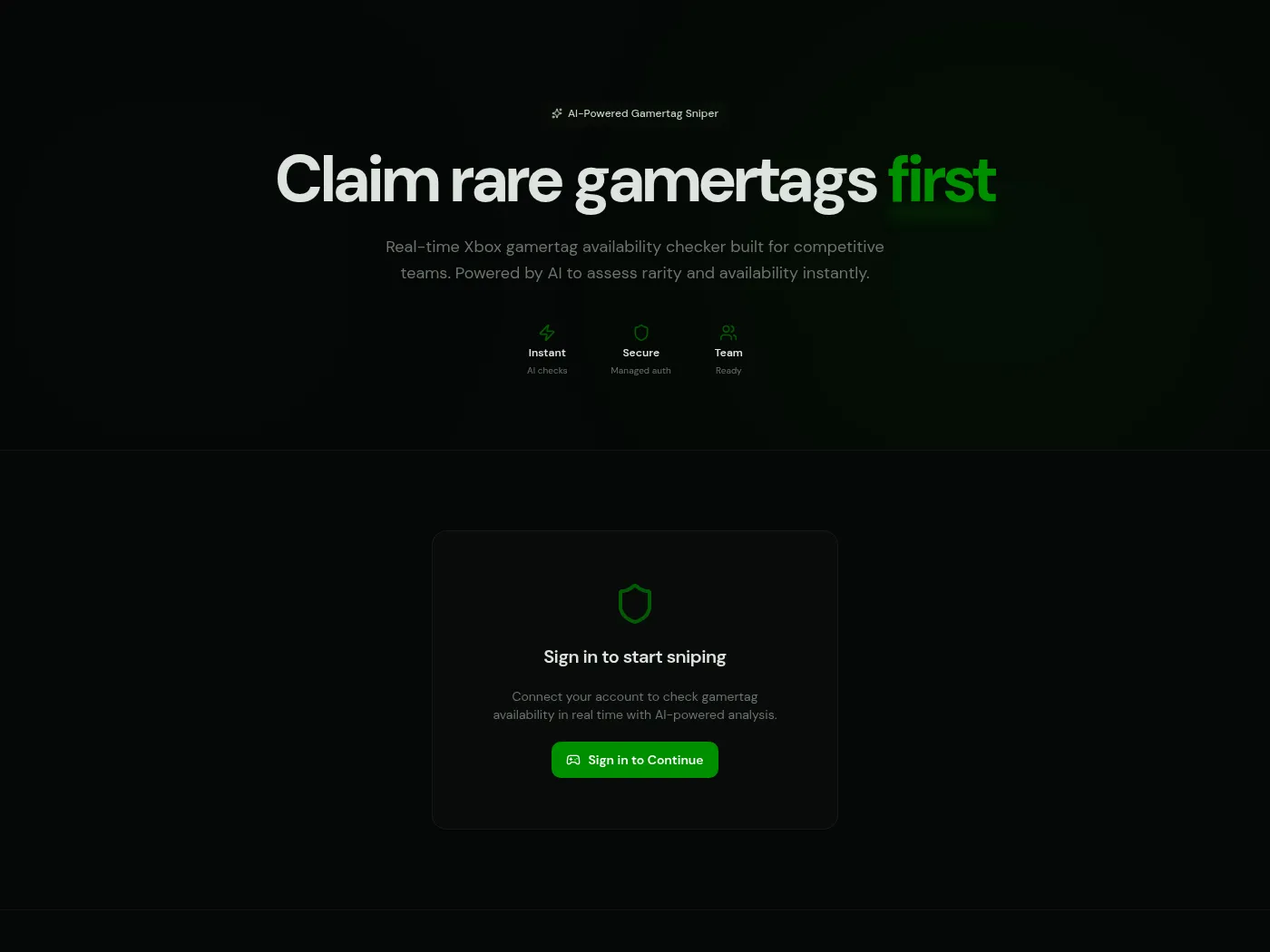Gamertag Snipe Pro