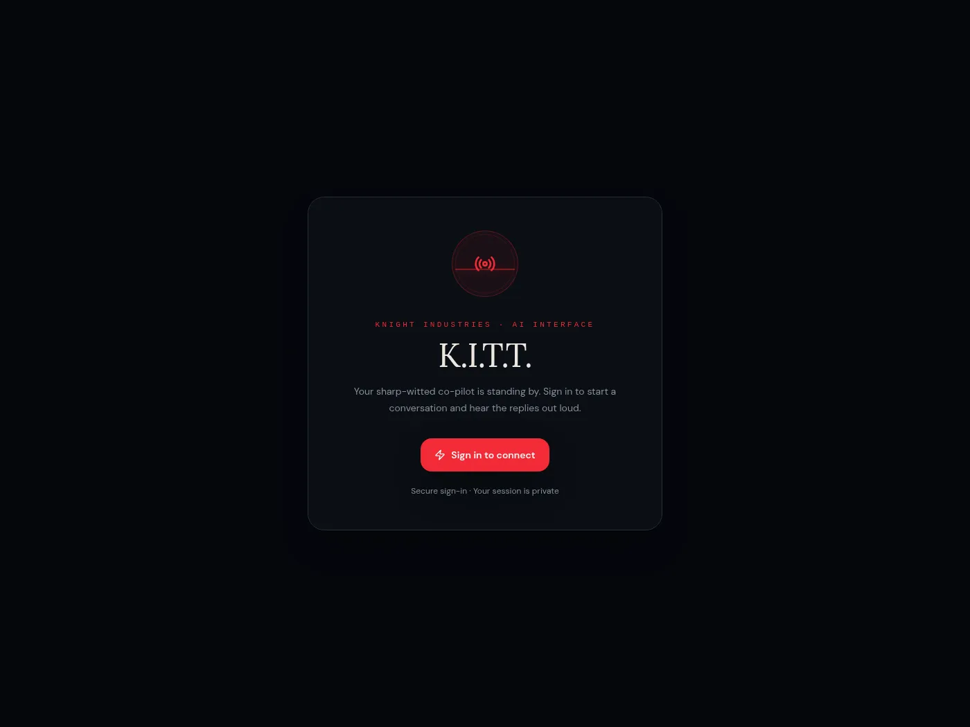 KITT AI Companion