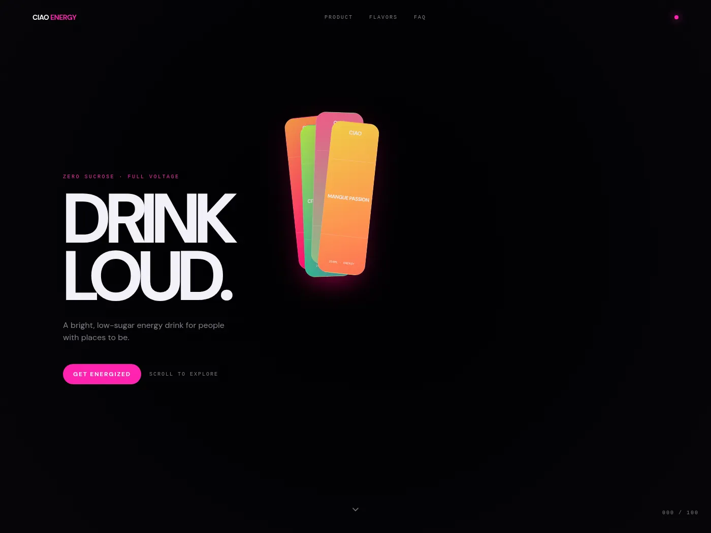 CIAO ENERGY 3D Scroll Site